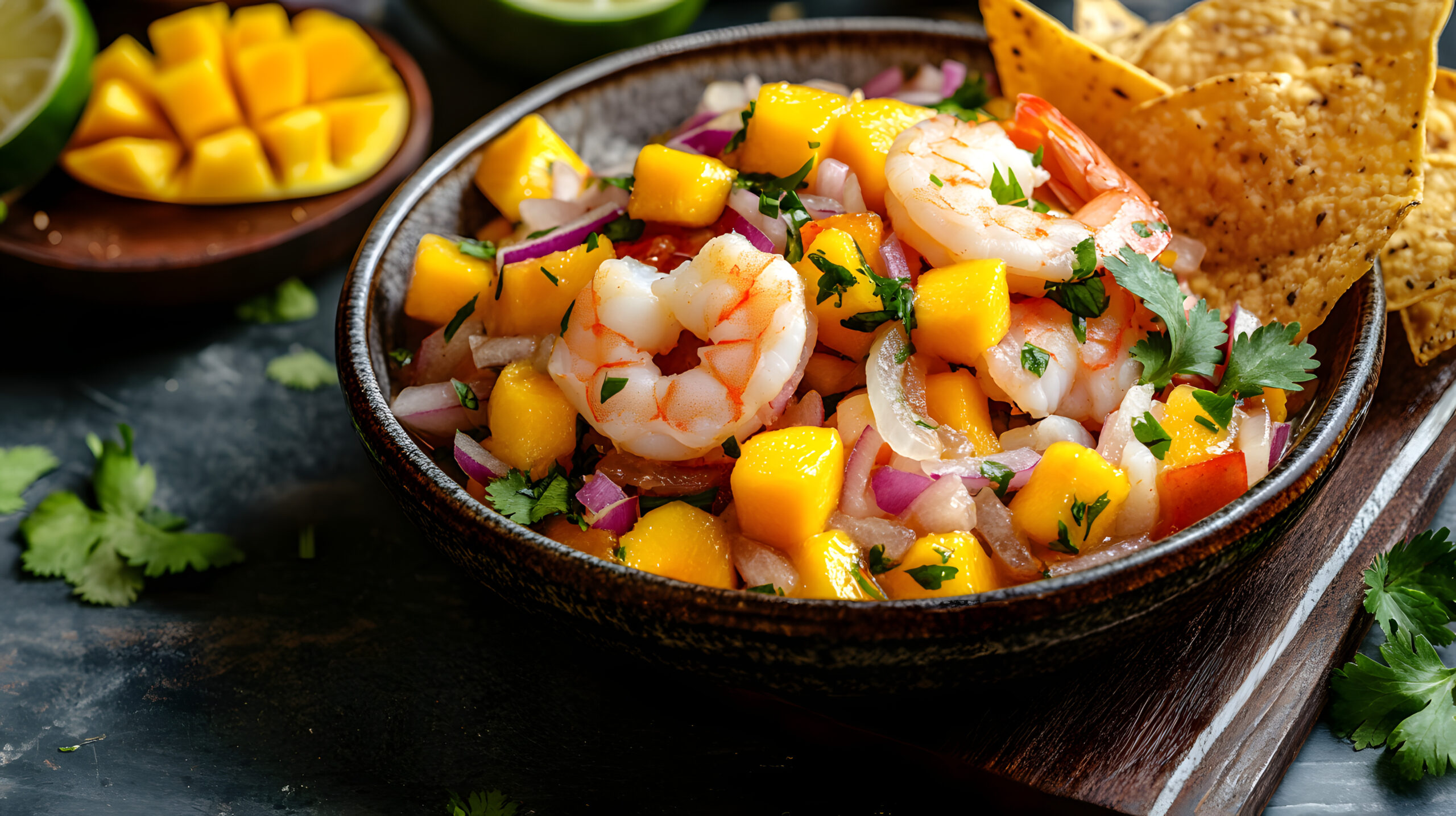 Ceviche de Camarón y Mango - Buenos Sabores